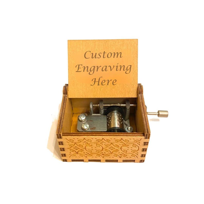 The Sound of Music | Tiny Cute Hand-crank Music Box | Custom Engraving ...