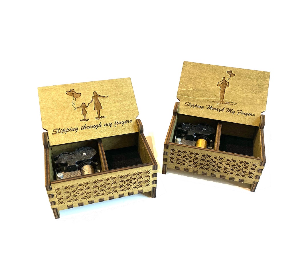 Slipping Through My Fingers | Wind-up Music Box | Custom Engraving ...