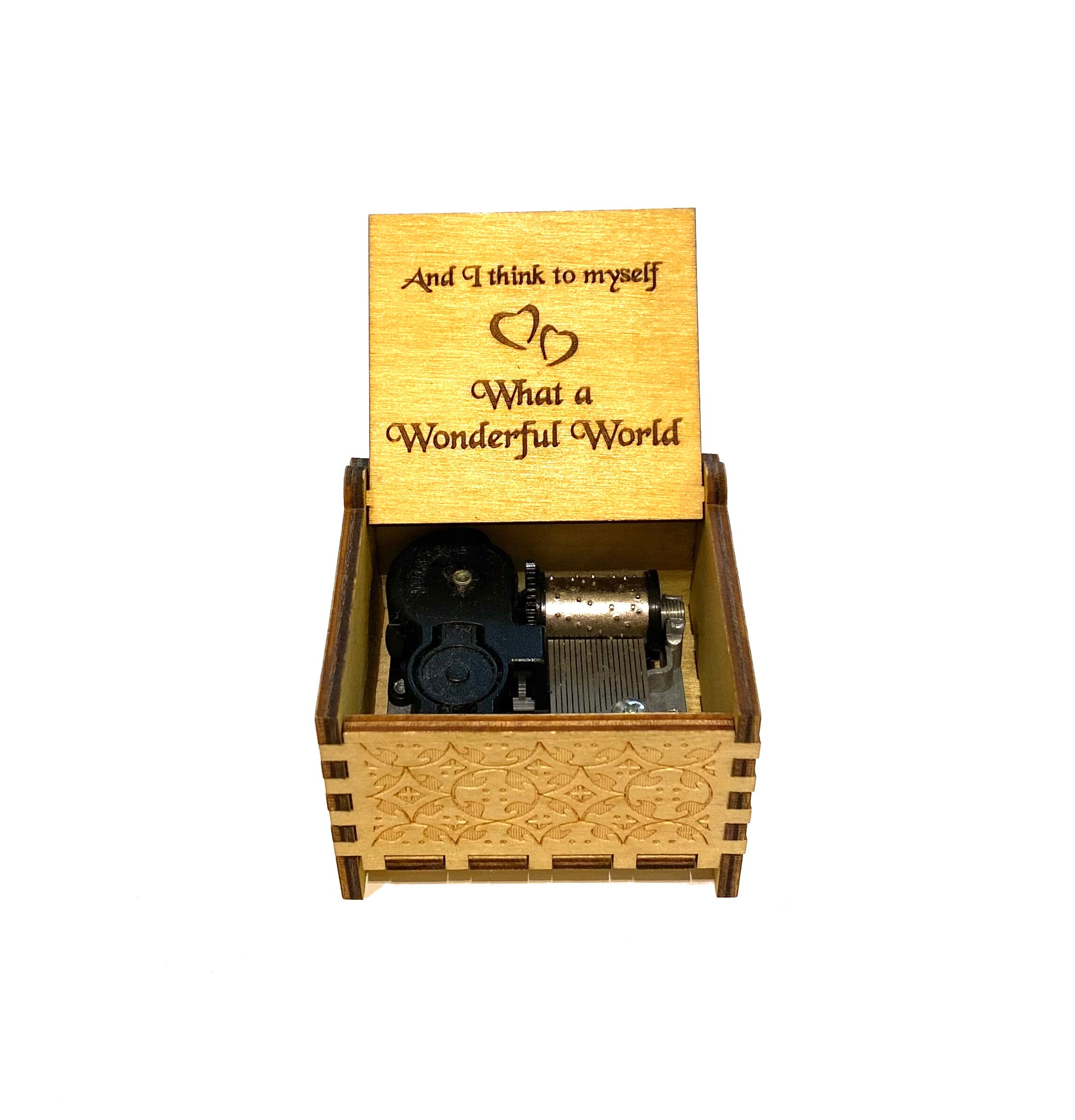What A Wonderful World | Wind-up & Hand-crank Music Box | Custom ...