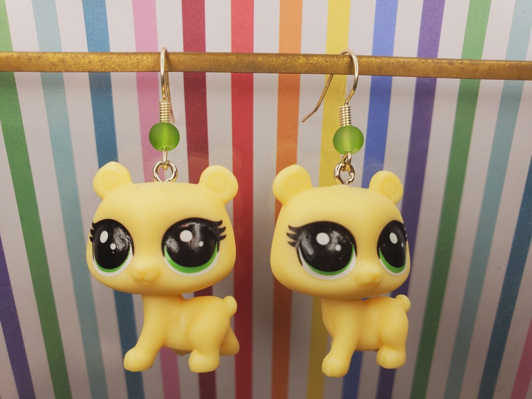 LPS Littlest Pet Shop Yellow Bear Little Girl Birthday Gift, Christmas ...