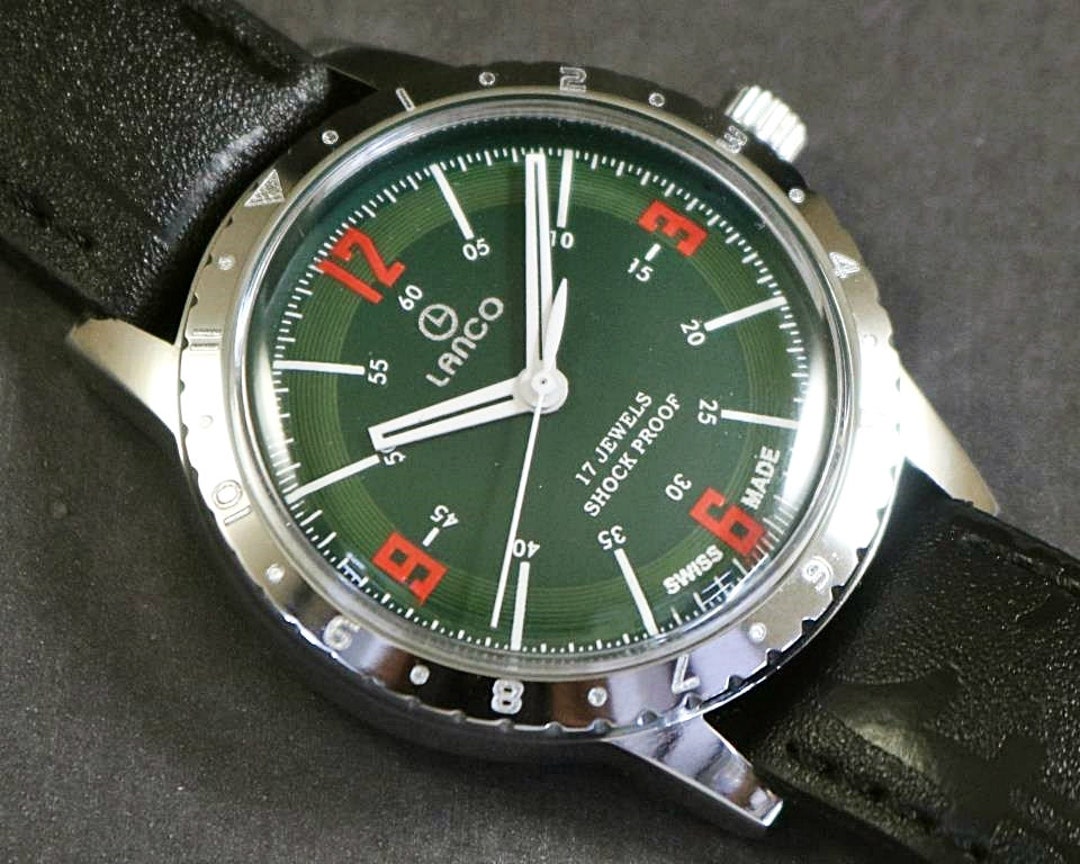 Vintage Lanco Swiss Made Mens Wrist Watch Mechanical Hand - Etsy