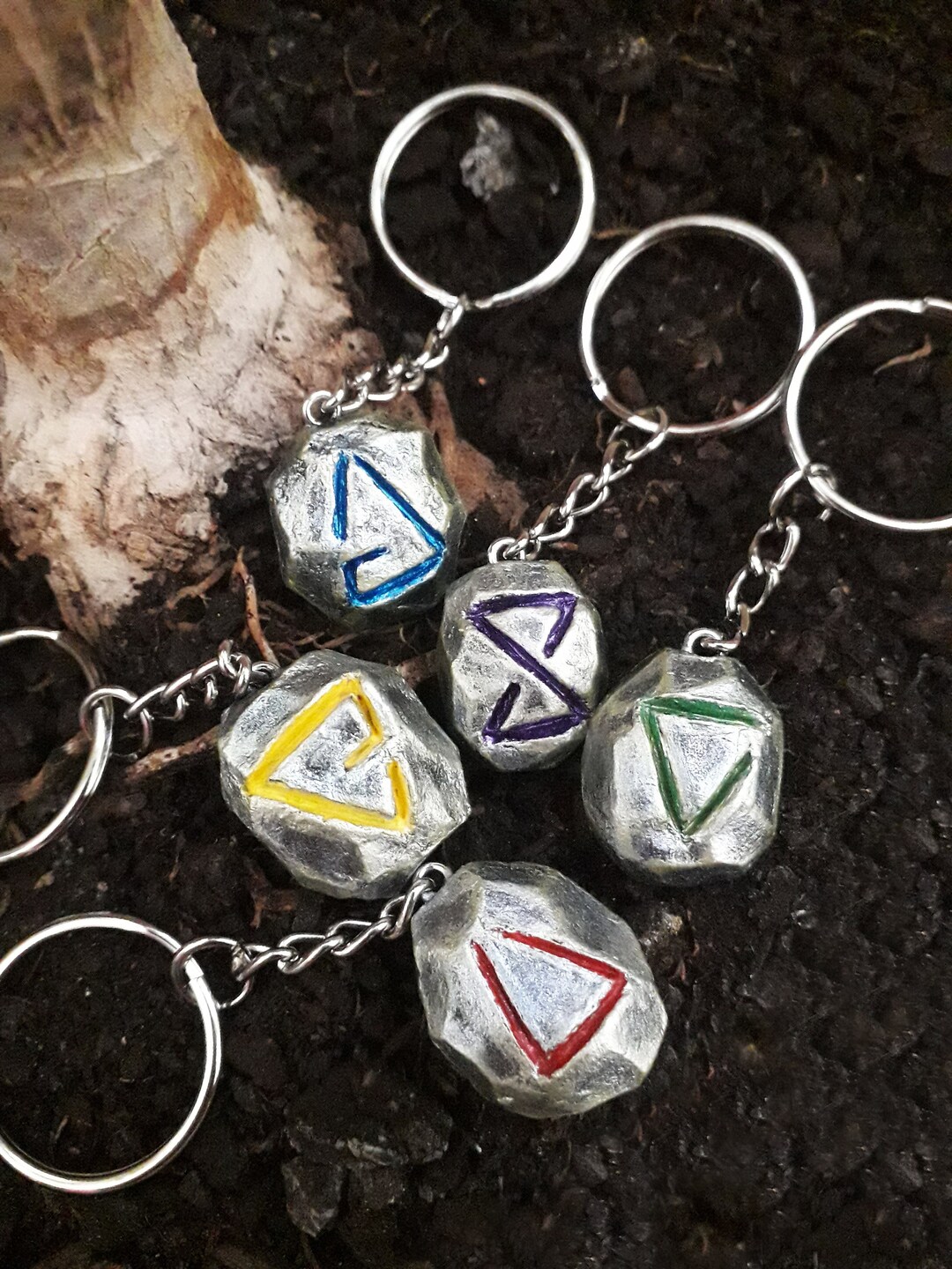 Witcher Signs Keychain, Spell Signs Keychain, Backpak Keychain ...