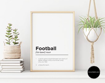 Soccer Definition Poster - Etsy