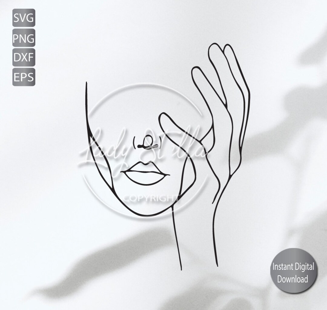One Line Art Svg, Png, Eps, Dxf, Jpg, Line Art Svg Instant Download - Etsy