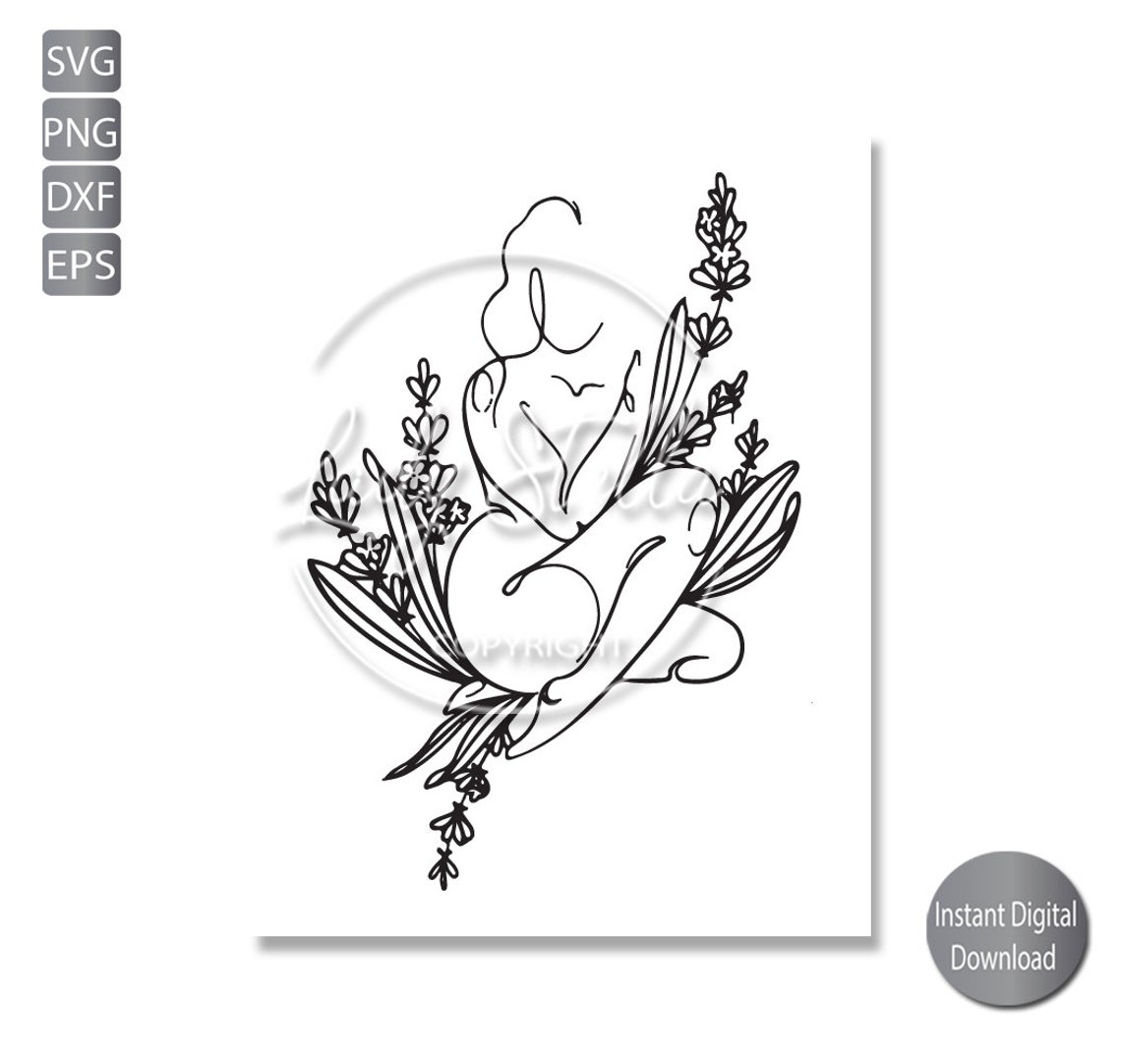 Woman Body Positive SVG PNG EPS Curvy Girl Plus Size Woman - Etsy