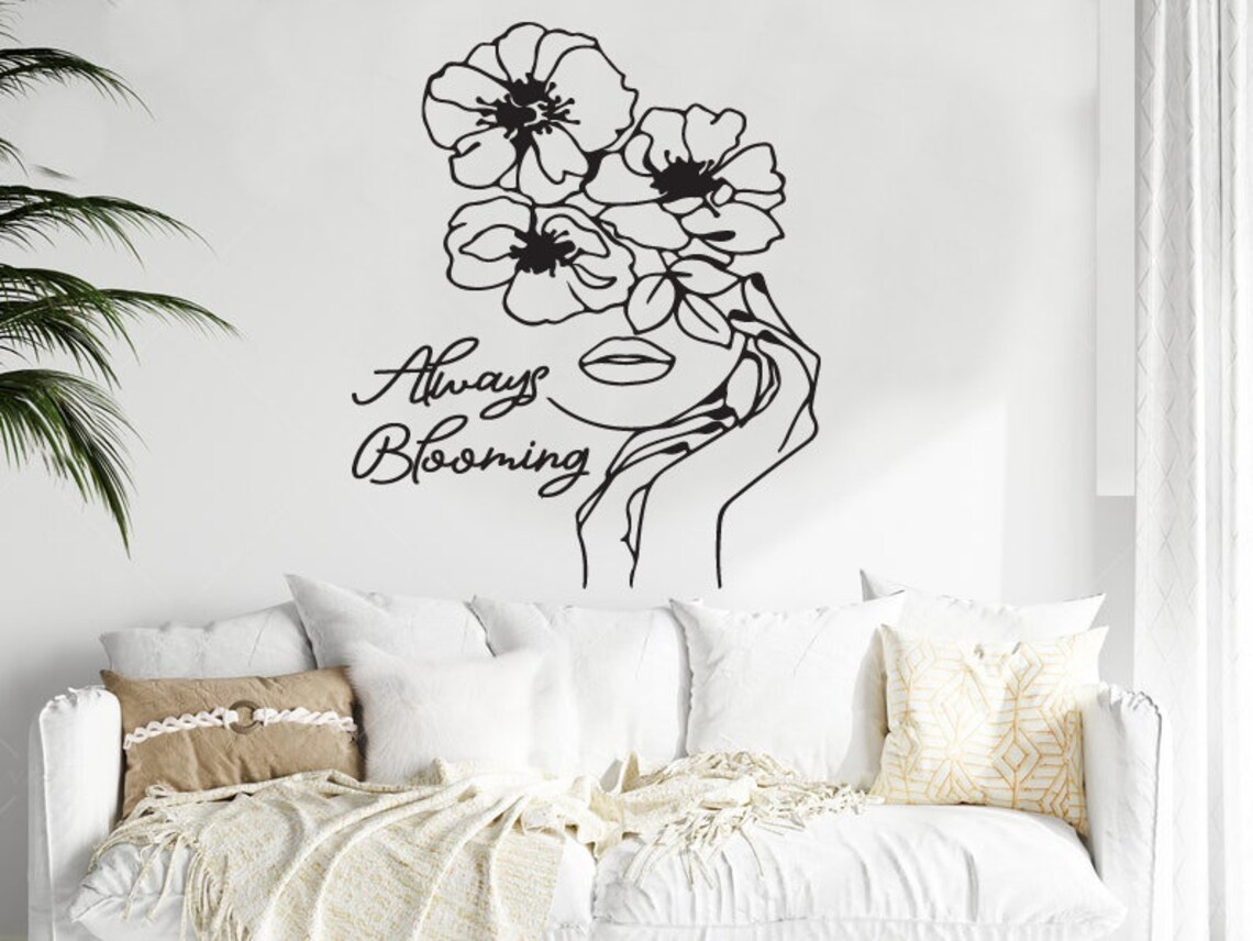 Beauty Woman Face Svg Png Eps Dxf minimalist Woman Svg Png | Etsy