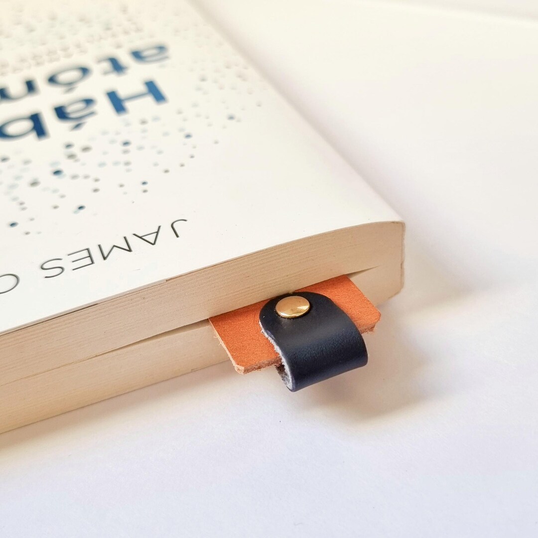 Personalized Leather Bookmark, Handmade Custom Gift for Book Lovers ...
