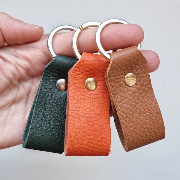 Leather Key Chain - Etsy