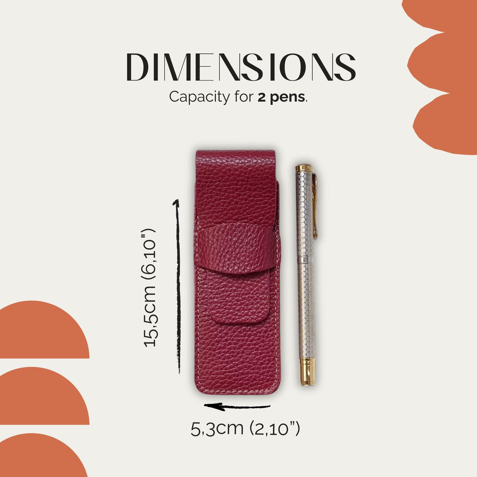 Personalized Leather Pen Pouch: Handmade Pen Case for Writer - Etsy