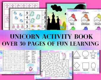 Unicorn Busy Book - Etsy