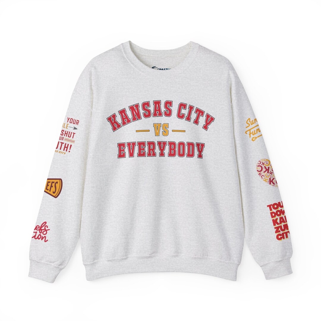 Kansas City Vs Everybody Sweatshirt | Kansas City Football Crewneck ...