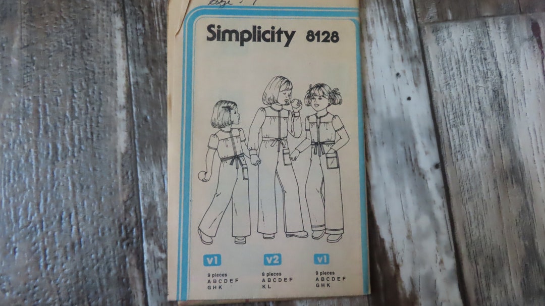 Vintage Simplicity Girls Pattern 8479 - Etsy