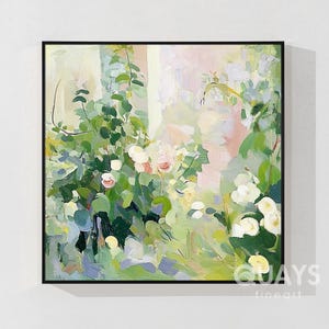 Original Impressionist Floral Oil Painting – Romantic Garden Artwork - Etsy