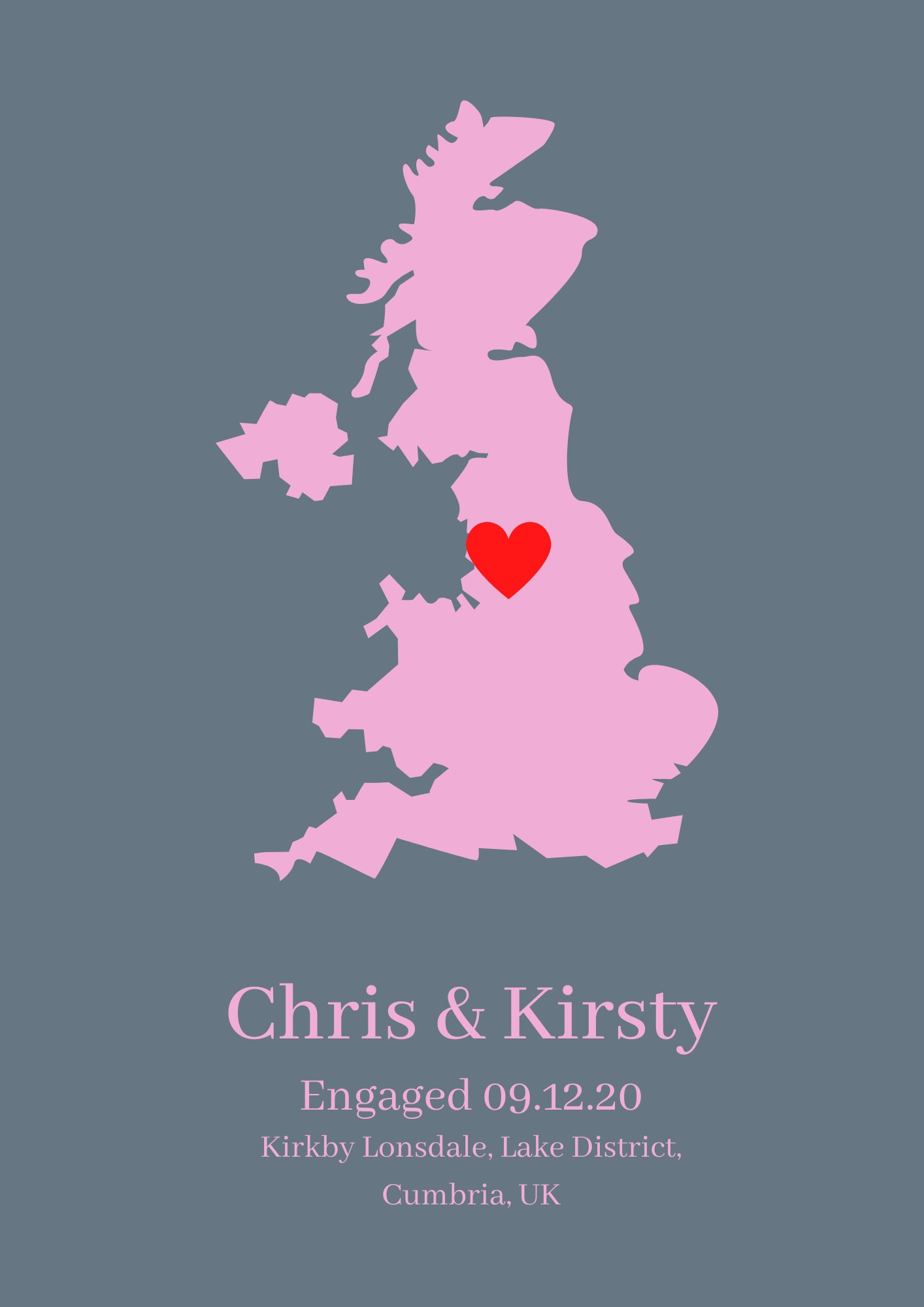 Love Location Map - Etsy