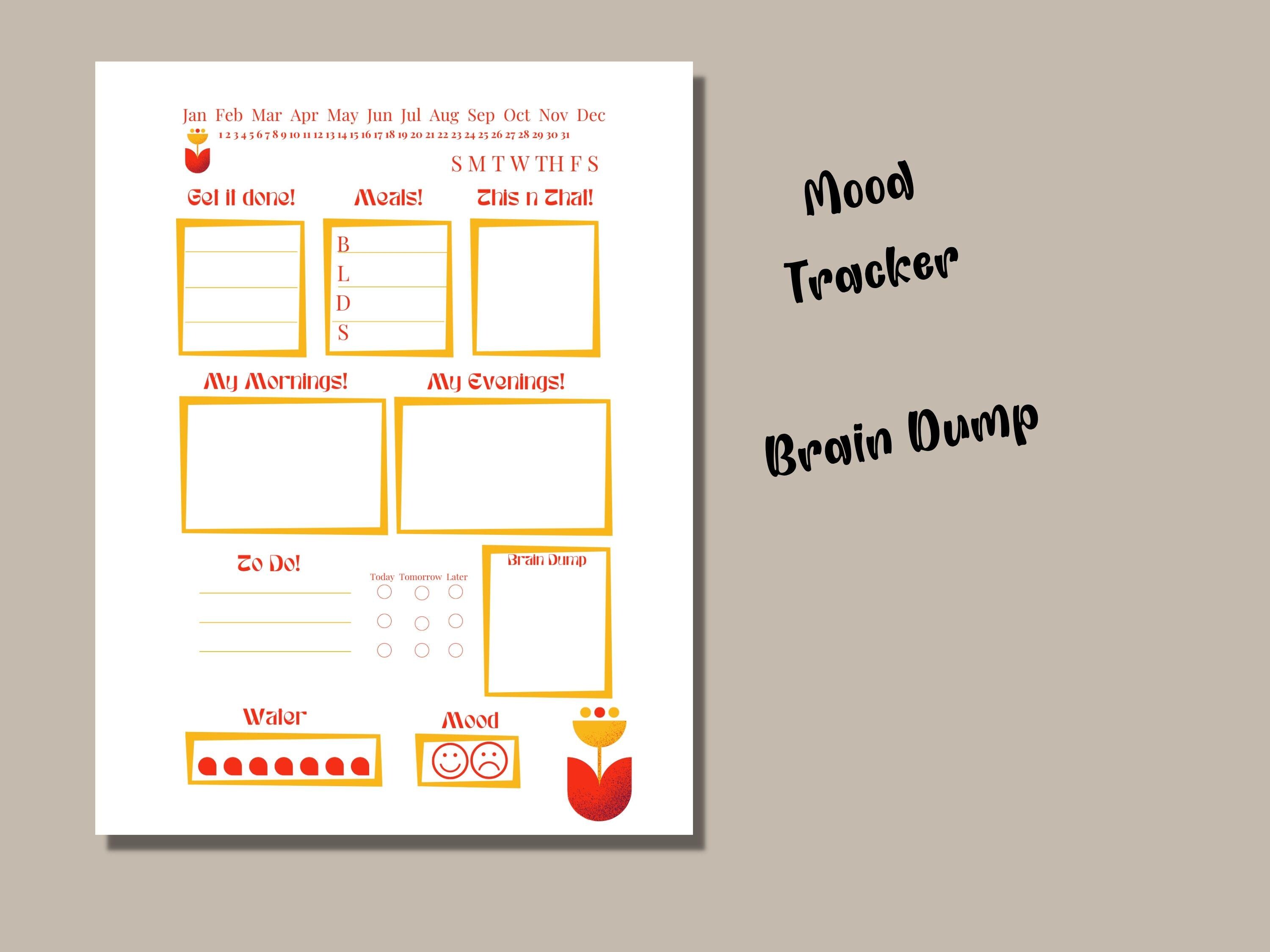 Printable ADHD Planner| Neurodivergent Daily Task Organizer PDF ...