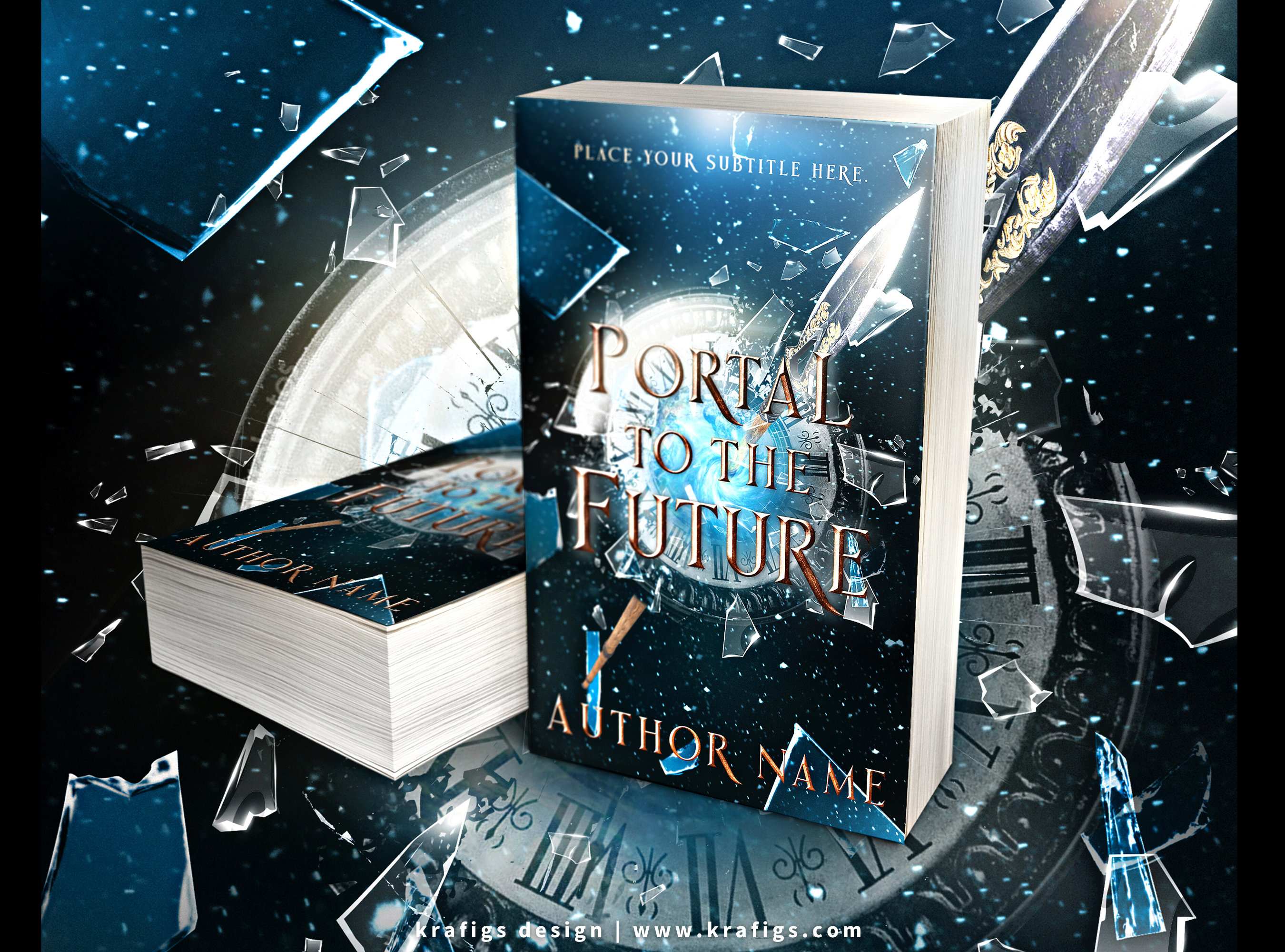 Premade Book Cover Dark Fantasy Fantasy Romance Time Travel Etsy