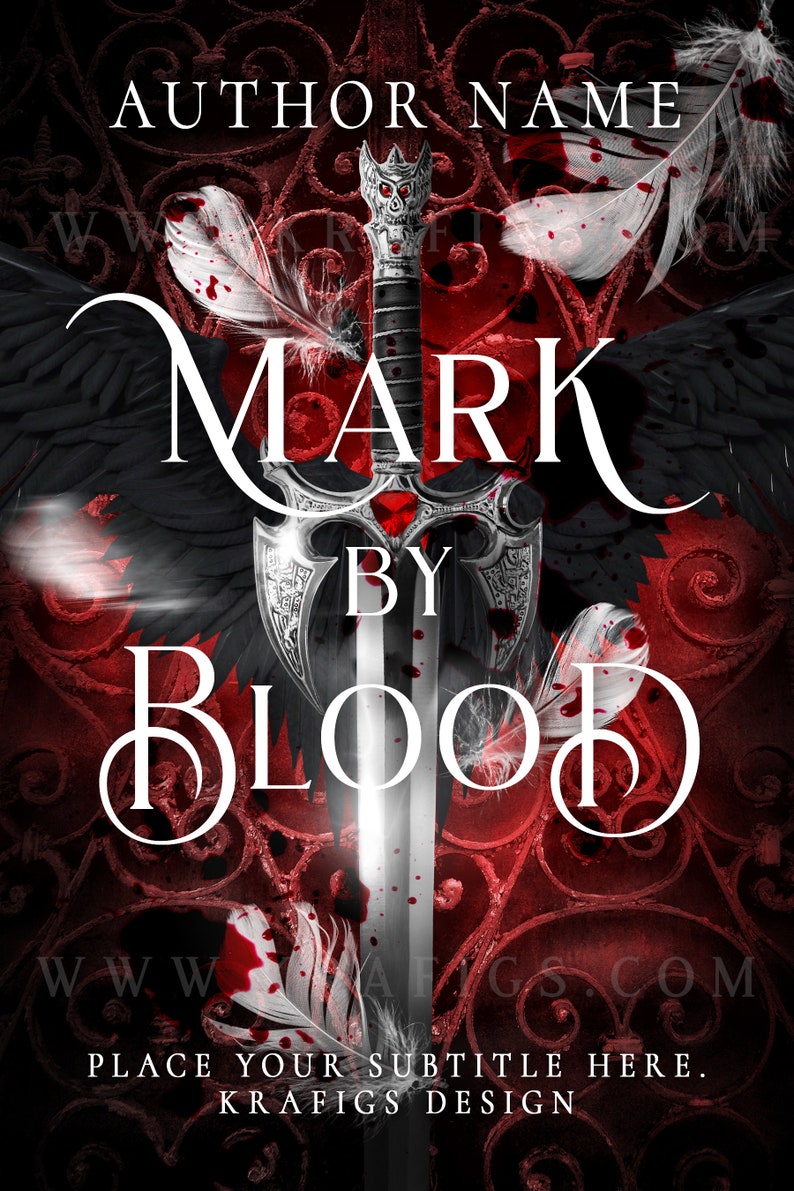 Premade Book Cover Dark Fantasy Romance Book Dark Fae Romance Book