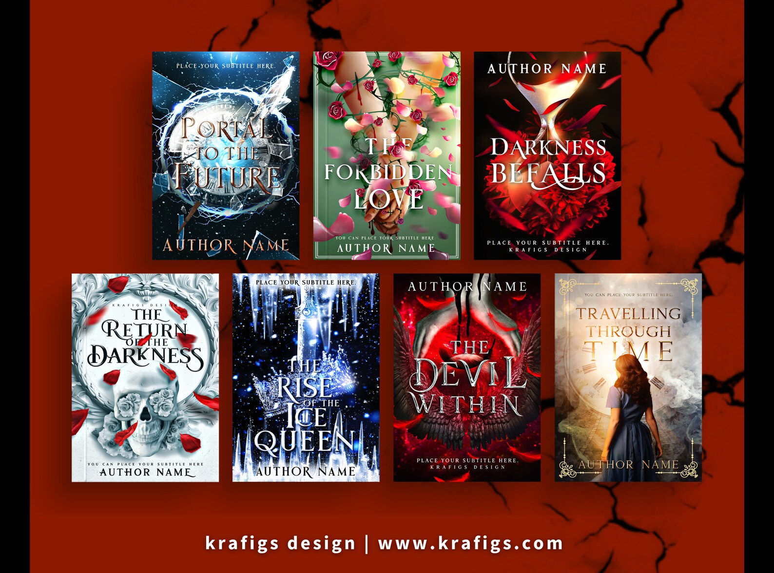 Custom Book Cover Design, Ebook Cover Design, Dark Fantasy Book Cover ...