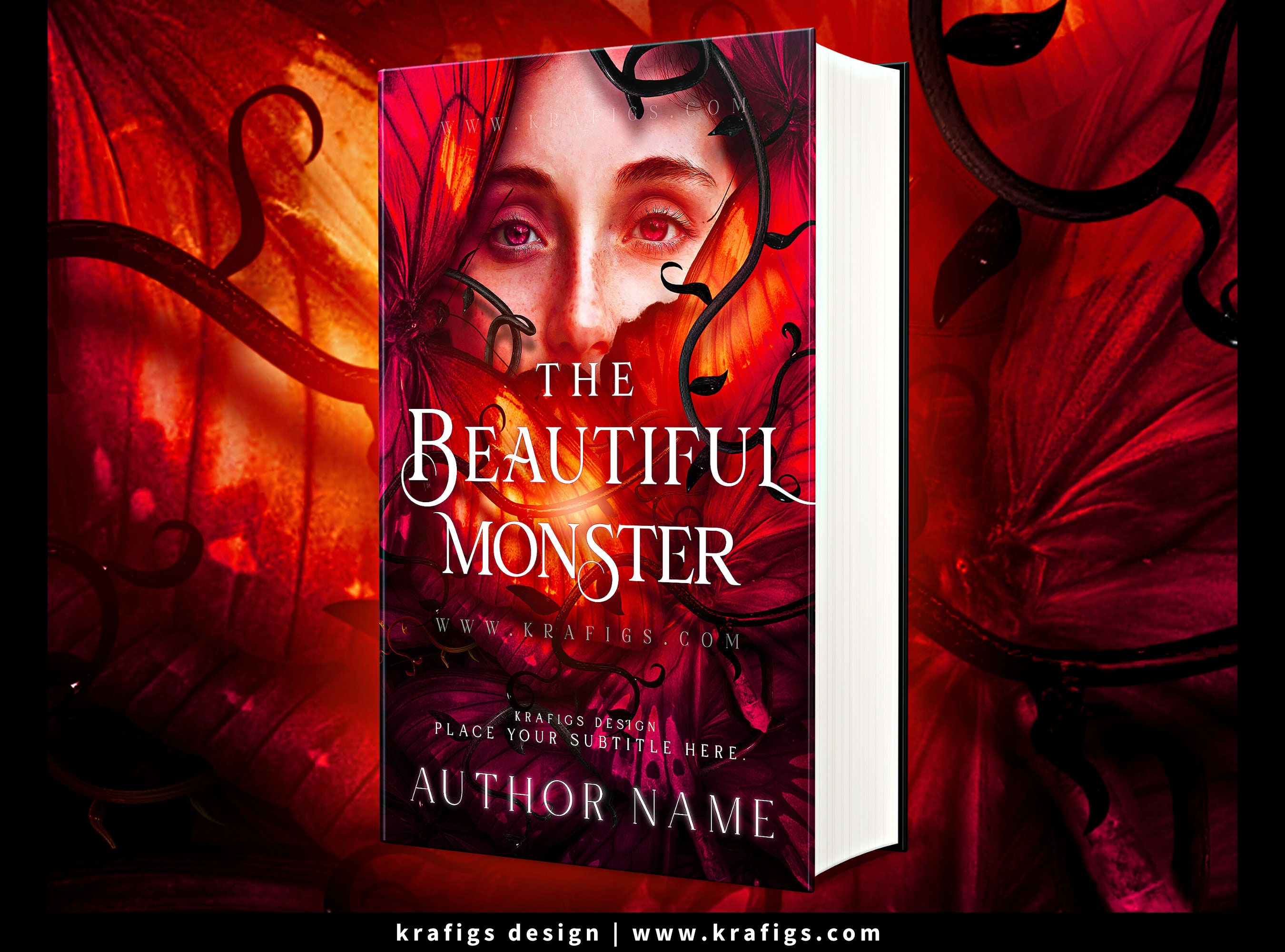 Fantasy Premade Book Cover Paranormal Romance Dark Fantasy Romance