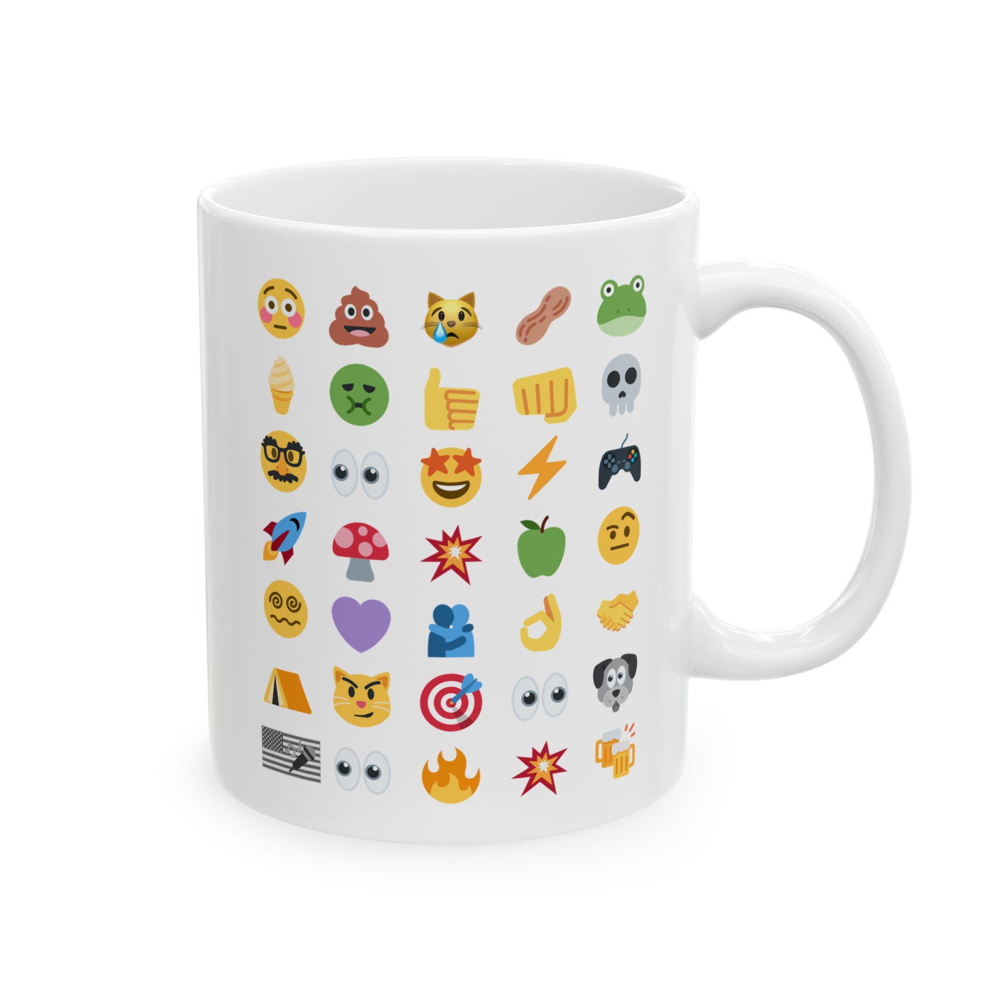 Emoji Timeline Mug, DFV RK Kg, Roaring Kitty, Stock Market Coffee Mug ...