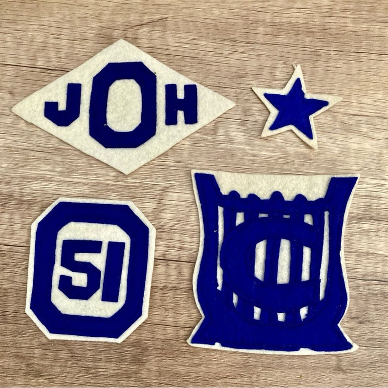 Sew on Patches Varsity Letterman High School Choir Felt Set of 4 - Etsy