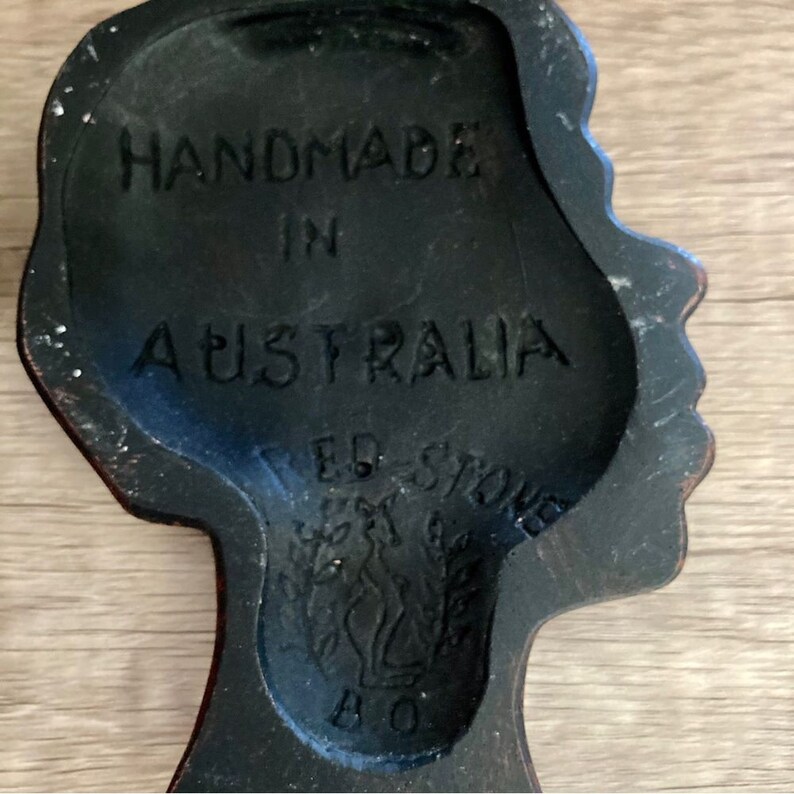 Aboriginal Art Pottery Wall Plaques Australian Red Stone Sculptures MCM ...