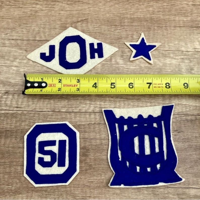Sew on Patches Varsity Letterman High School Choir Felt Set of 4 - Etsy
