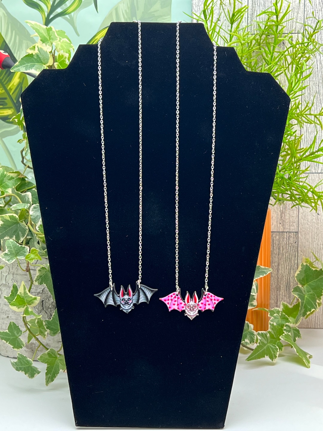 Pastel Goth Vampire Bat Necklace Cute Gothic Kawaii Bat - Etsy