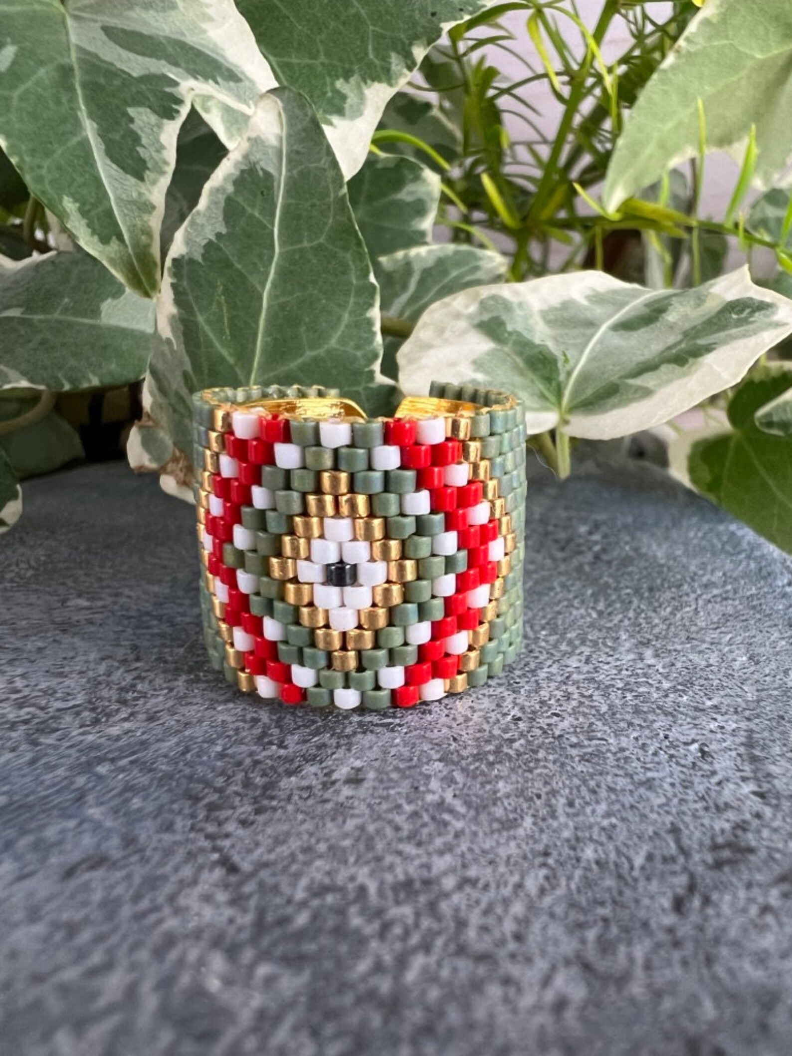 Colorful Adjustable Miyuki Ring, Miyuki Beaded Handmade Rings, Miyuki ...