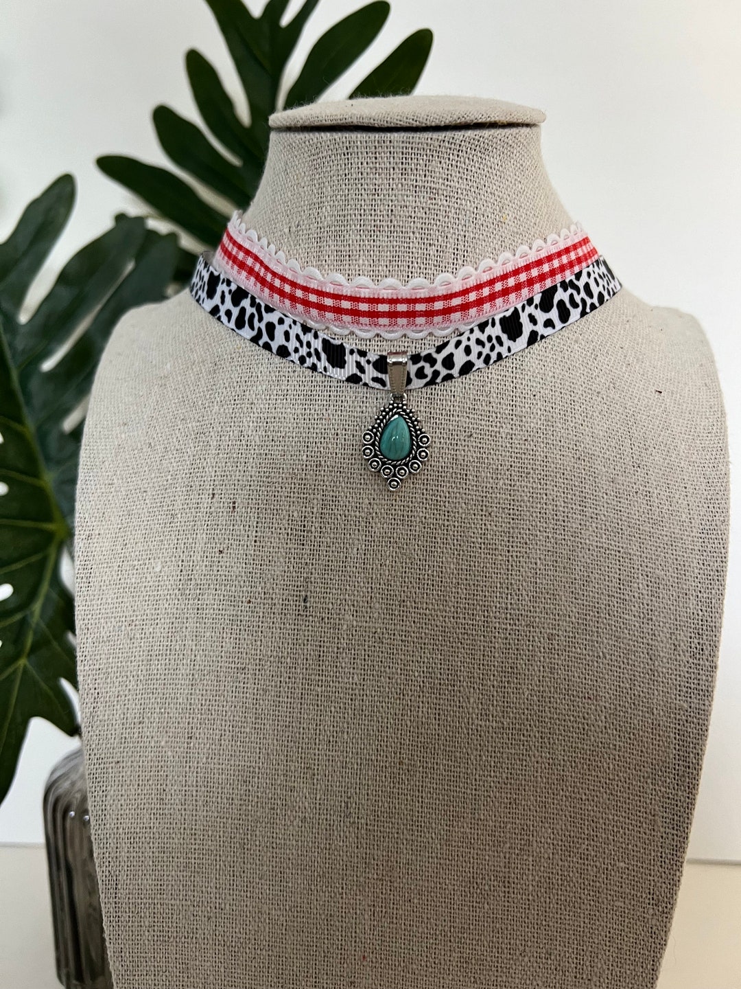 Western Chic Statement Choker, Cowboy Theme Choker, Farm Cottage ...