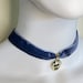 Royal Blue Velvet Choker: Regency Victorian Pendant Necklace - Etsy
