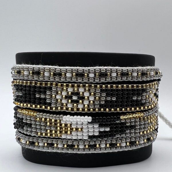 Beaded Cuff Bracelet - Etsy