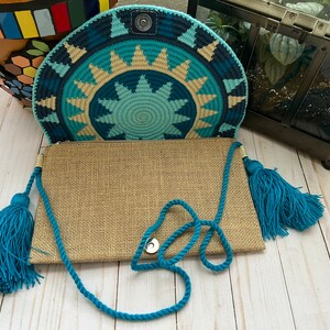 Colorful Handwoven Shoulder Bag for Women, Boho Chic Clutch, Hand Knit ...