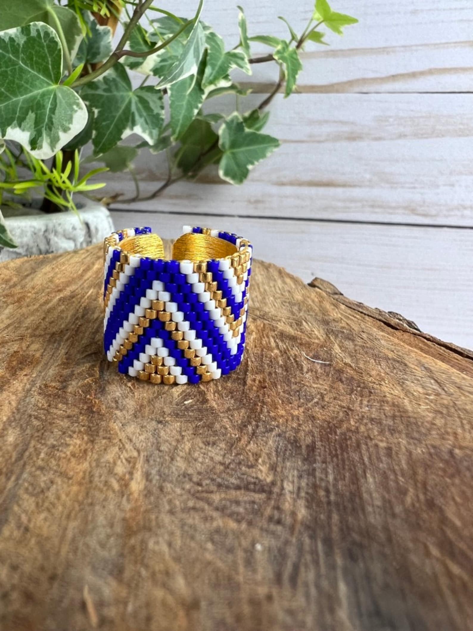 Colorful Adjustable Miyuki Ring, Miyuki Beaded Handmade Rings, Miyuki ...