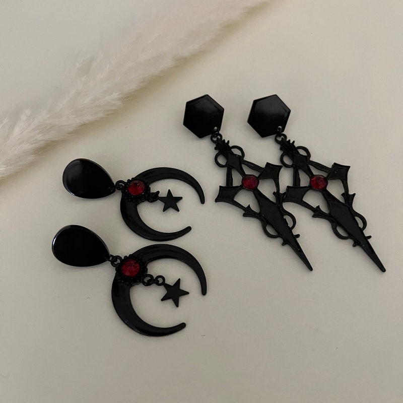 Goth Earrings - Etsy