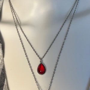 Silver Moth Edgy Layered Necklace, Stylish Boho Goth Moth Silver ...