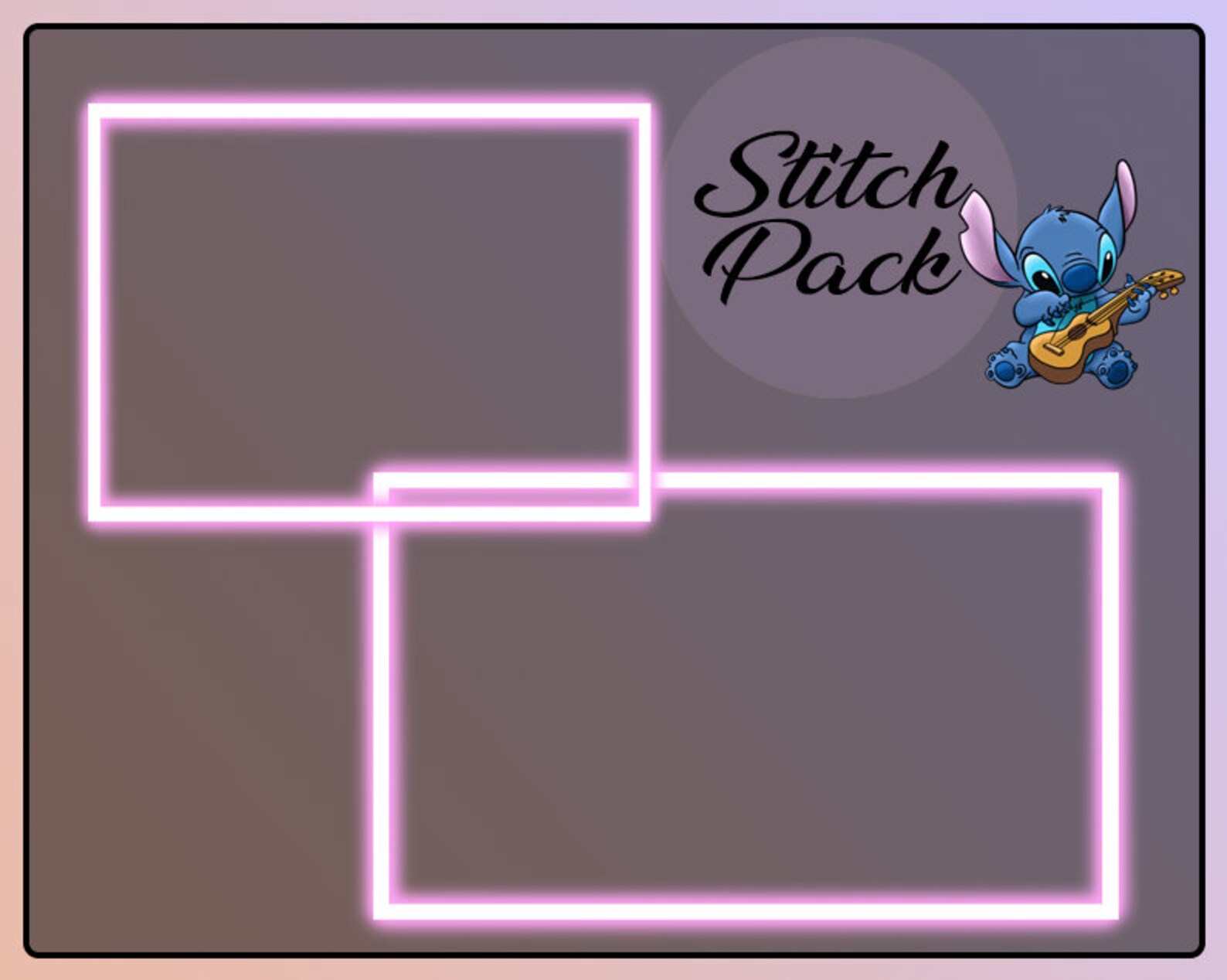 Cute Stitch Overlay | Twitch Overlay | Stitch Badge | Static Pack - Etsy