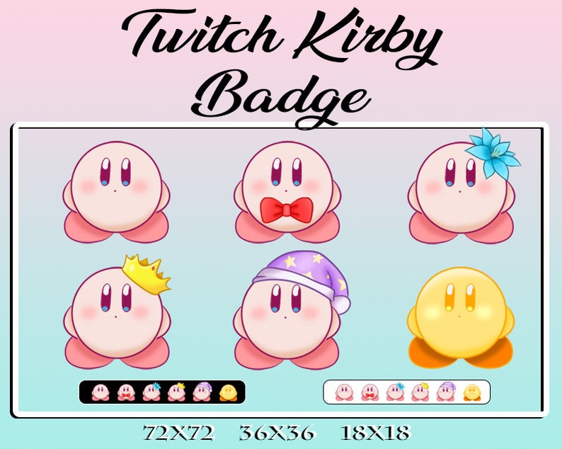 Kirby Animated Twitch Overlay Pack (digital Download) - Etsy