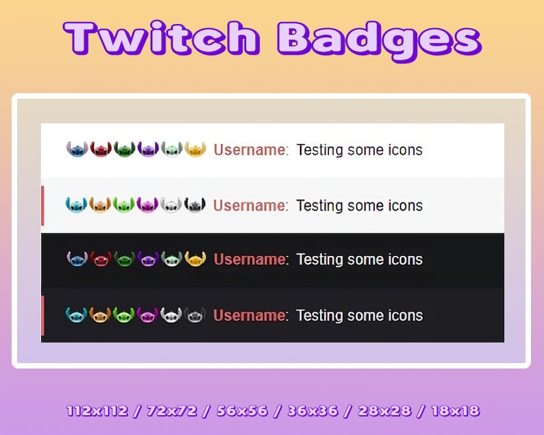 Cute Stitch Overlay | Twitch Overlay | Stitch Badge | Static Pack - Etsy