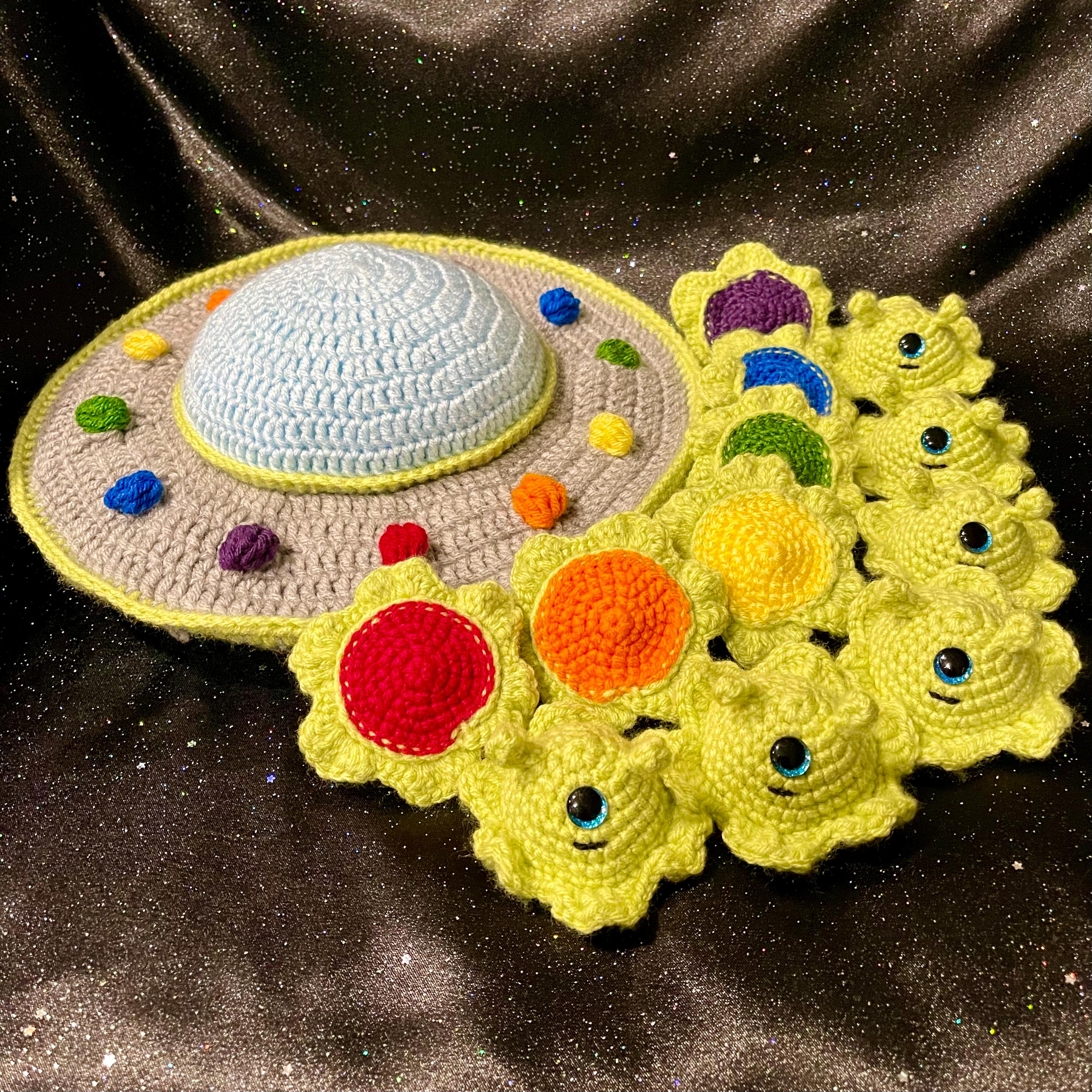 UFO & Alien Memory Matching Game - Crochet Pattern - Etsy