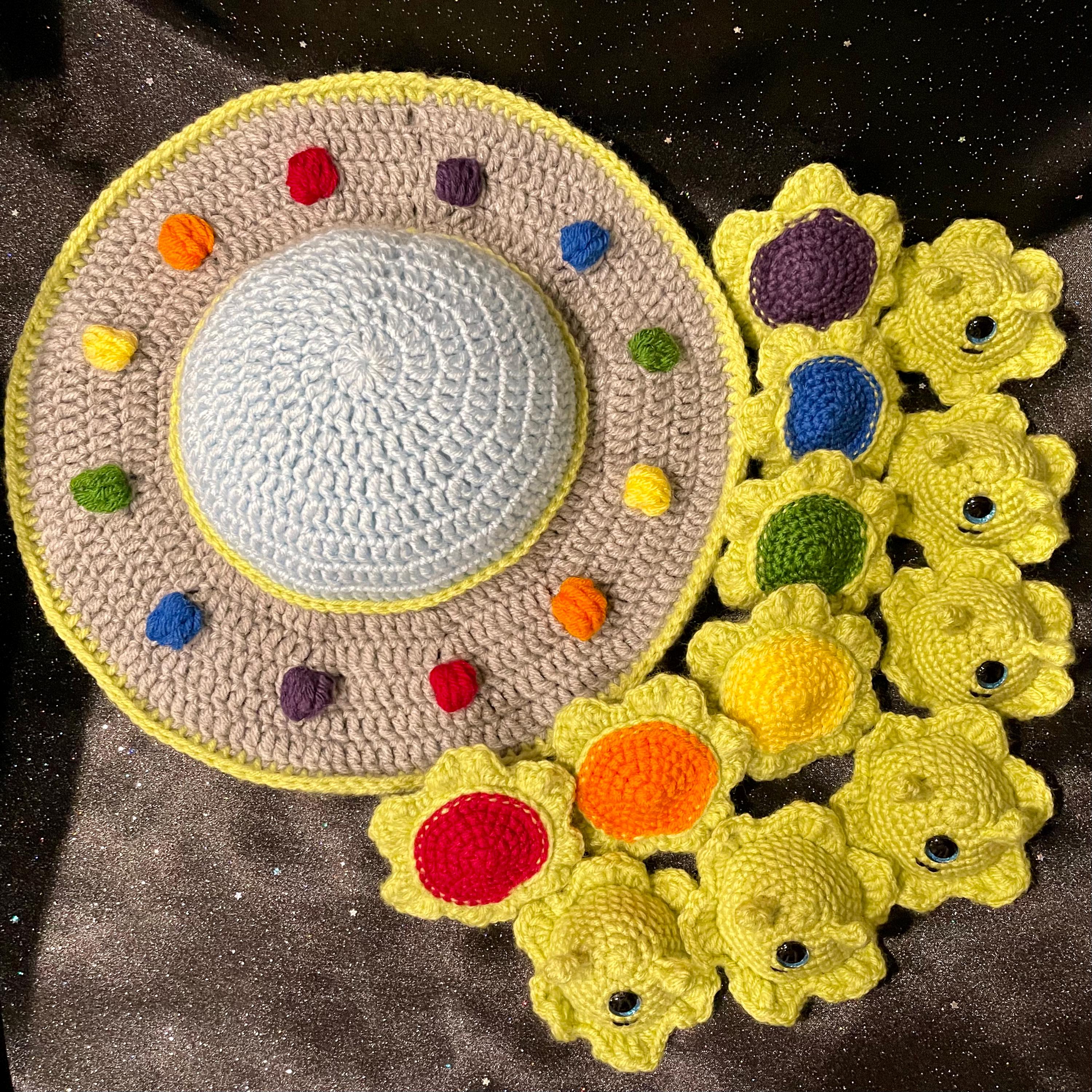 UFO & Alien Memory Matching Game - Crochet Pattern - Etsy
