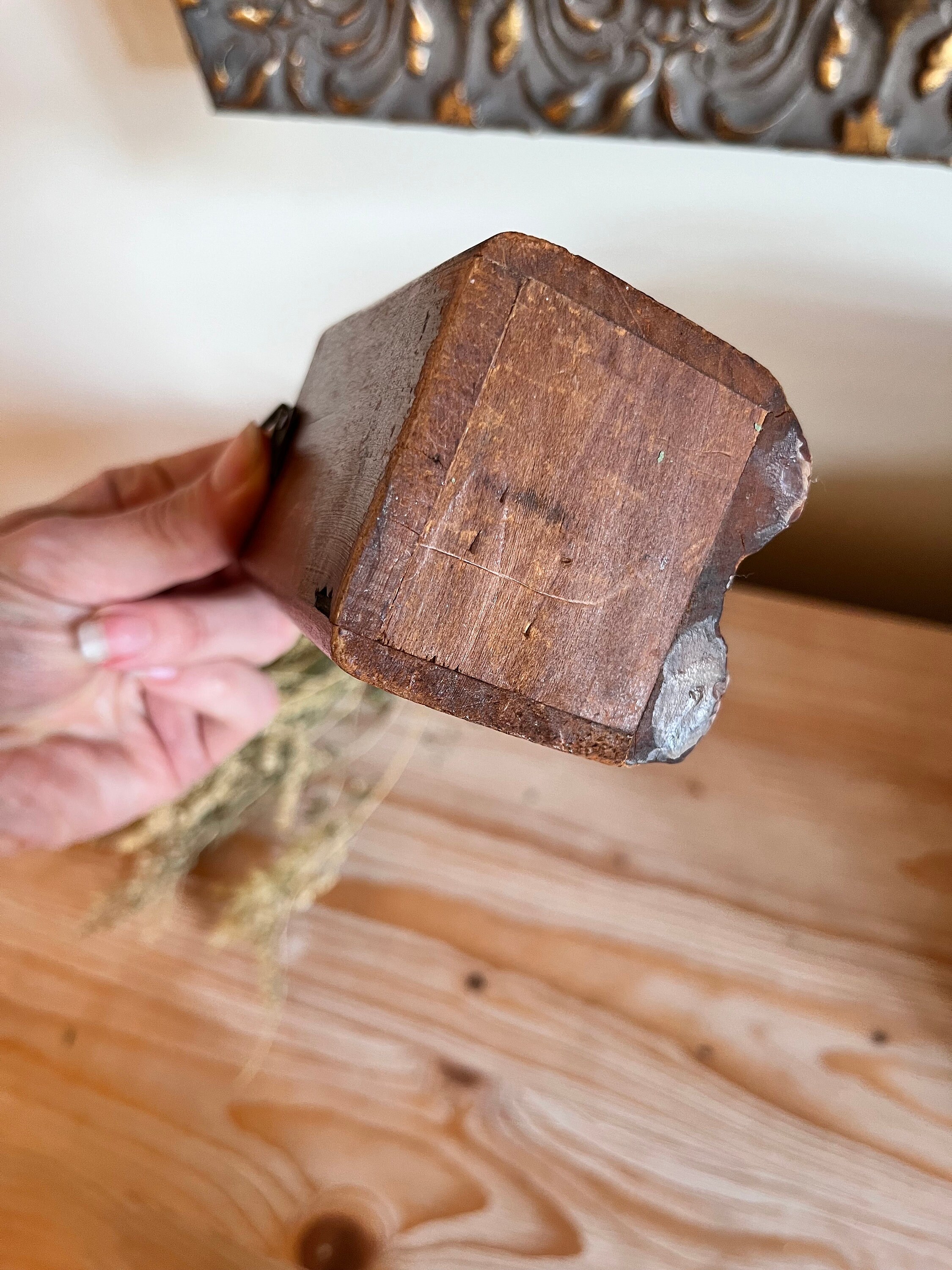 Vintage Wood Desk Pencil Holder Dog Figurine Boxer - Etsy