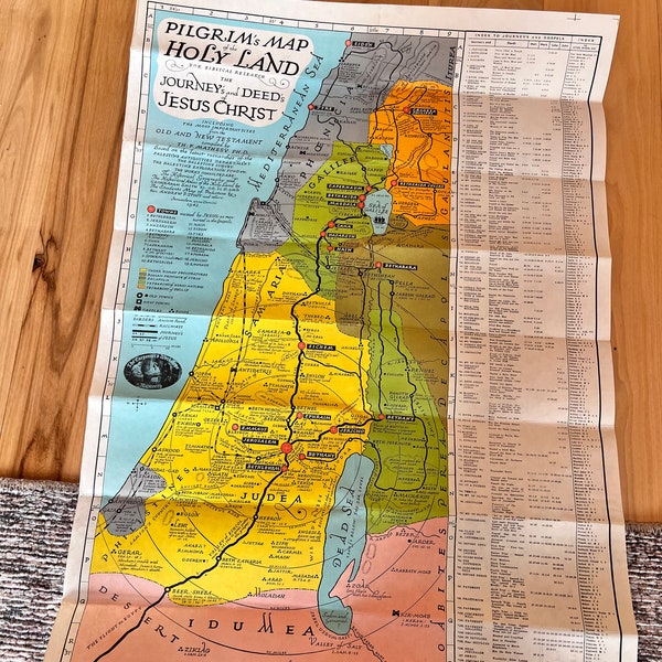 Holy Land Map - Etsy