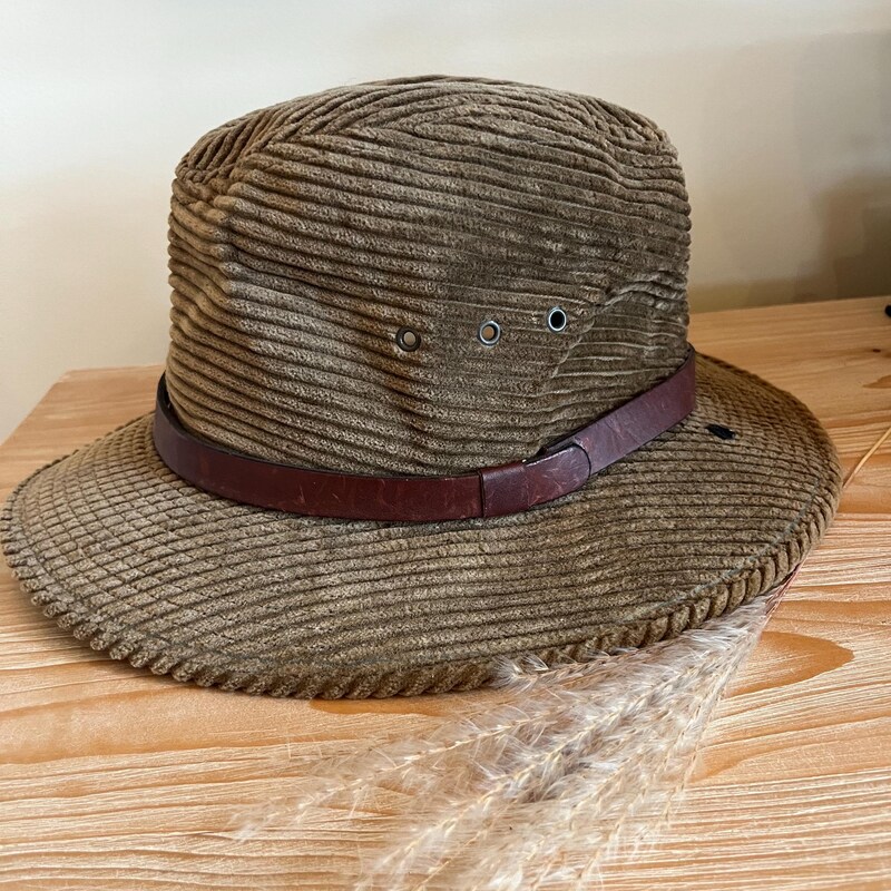 Vintage Corduroy Fedora - Etsy