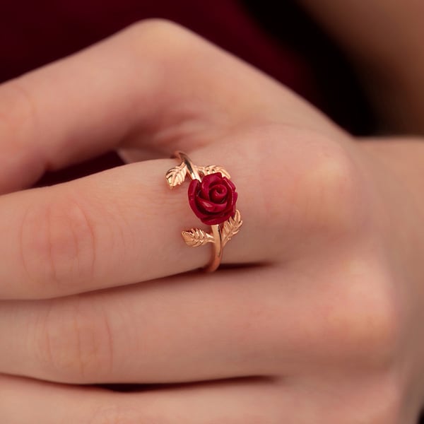 Rose Ring - Etsy