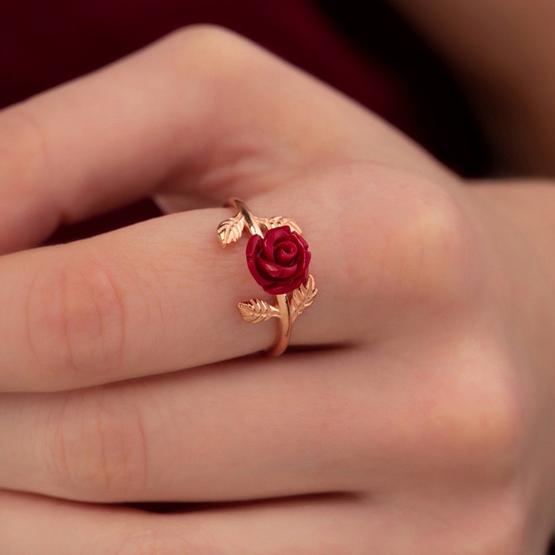 Rose Rings - Etsy