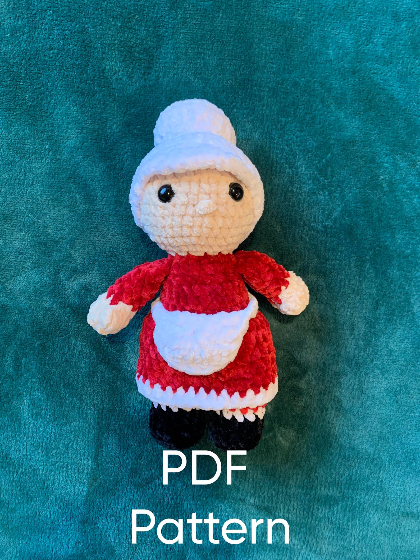 Mrs. Claus Crochet Pattern - Amigurumi Crochet Pattern - Christmas ...
