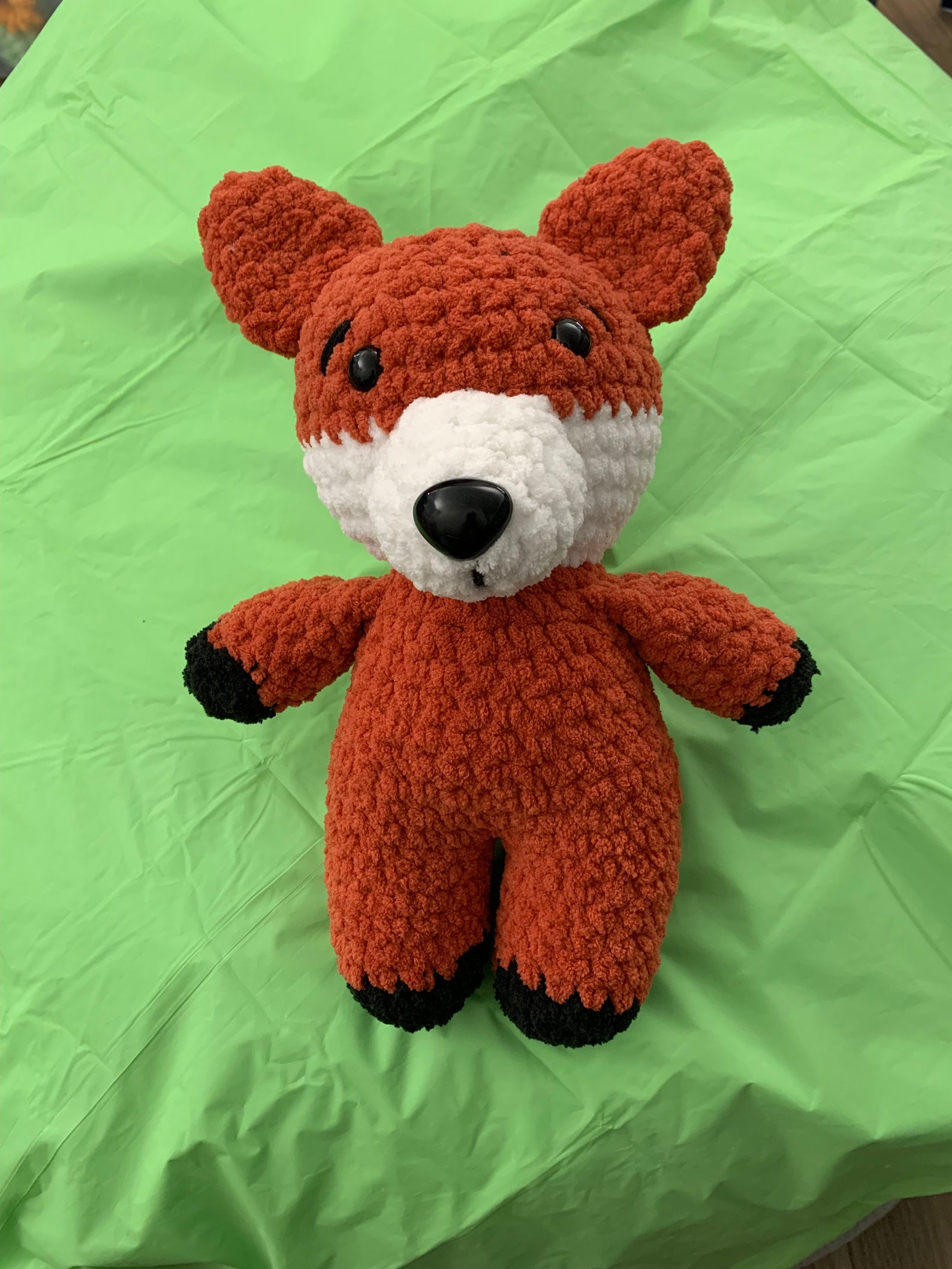 Franny the Fox Crochet Pattern - Low Sew Amigurumi - Low Sew Crochet ...