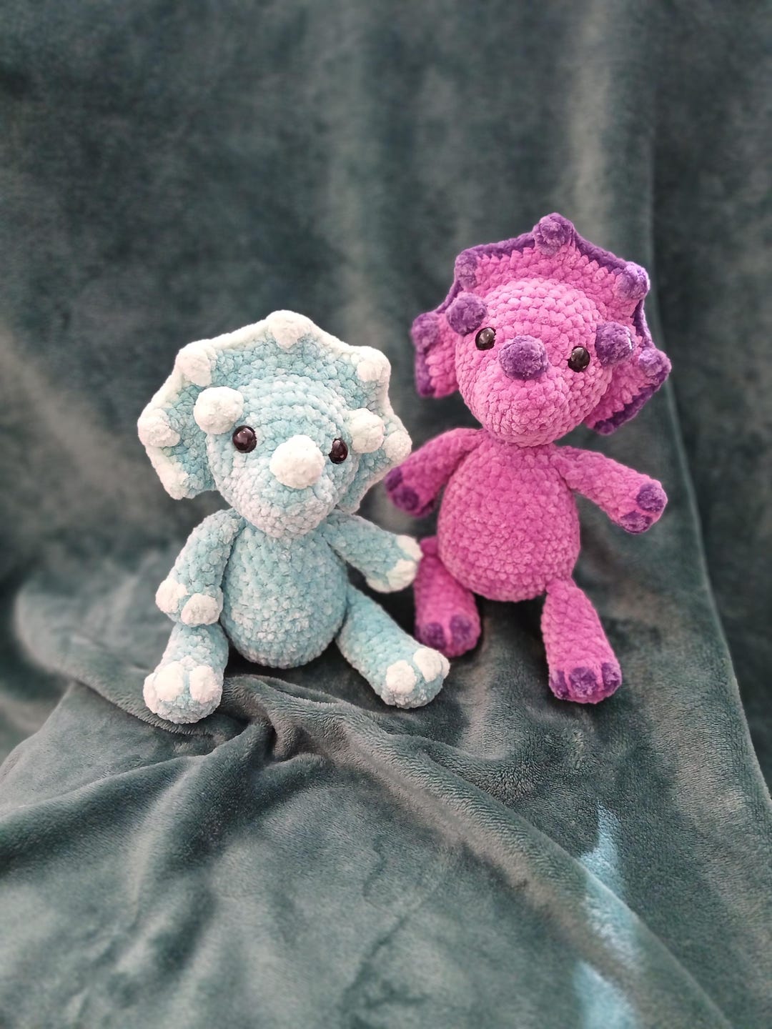 Triceratops 2n1 Crochet Pattern Amigurumi Crochet Pattern Plushie ...