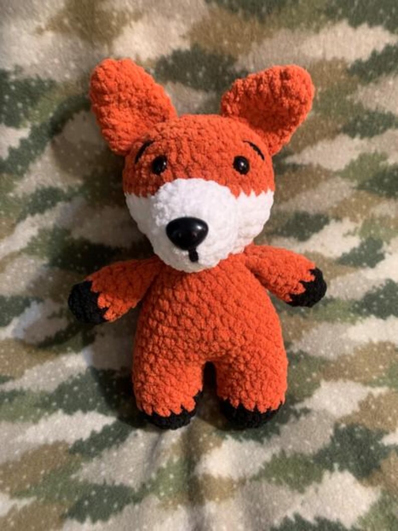 Franny the Fox Crochet Pattern - Low Sew Amigurumi - Low Sew Crochet ...